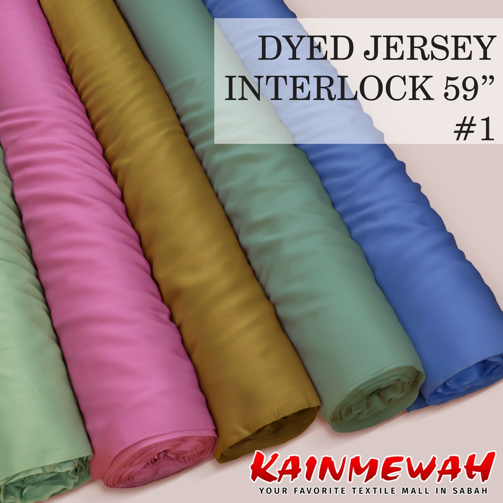 [READY STOCK] KAINMEWAH PREMIUM JERSEY INTERLOCK MATTE KAIN BACKDROP ...