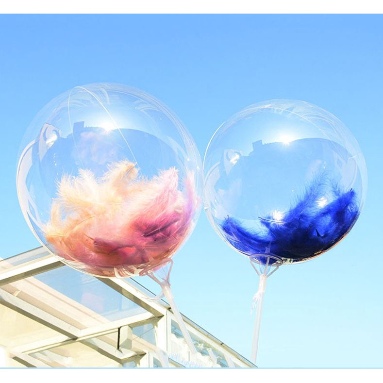 20pcs/pack Colorful Feather transparent wave ball filling decoration ...