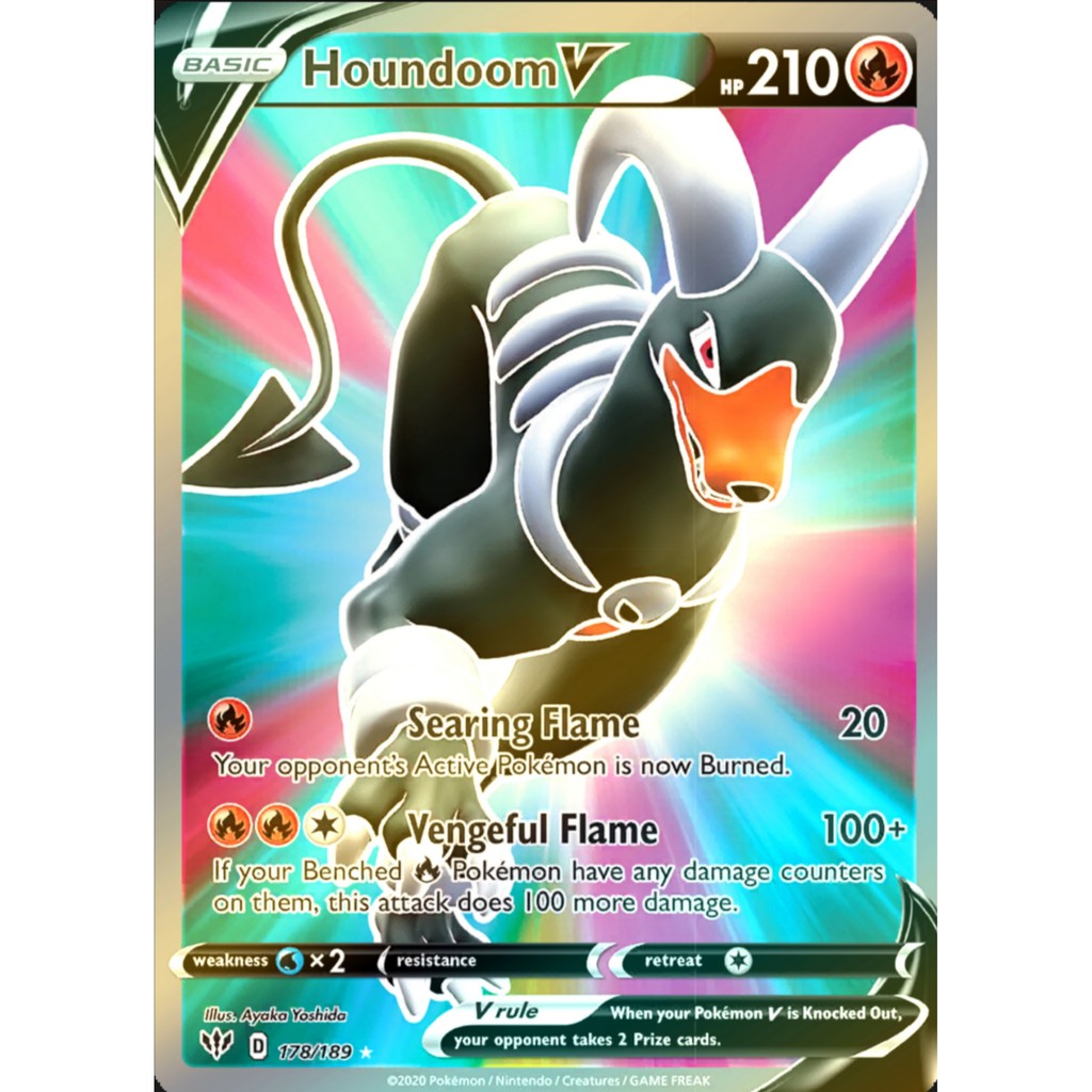 PTCG SS03 Houndoom V (Full Art Ultra Rare) | Shopee Malaysia
