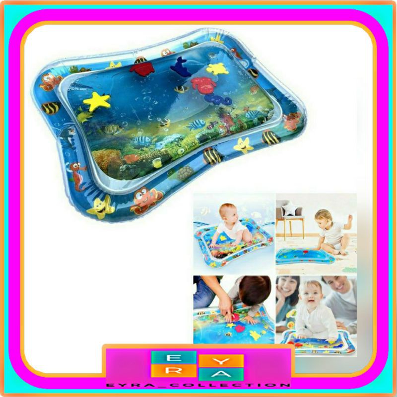 🔘🇲🇾ReadyStock 🎉Tikar kolam mainan bayi👶Kids Infant Cartoon Water Fish ...