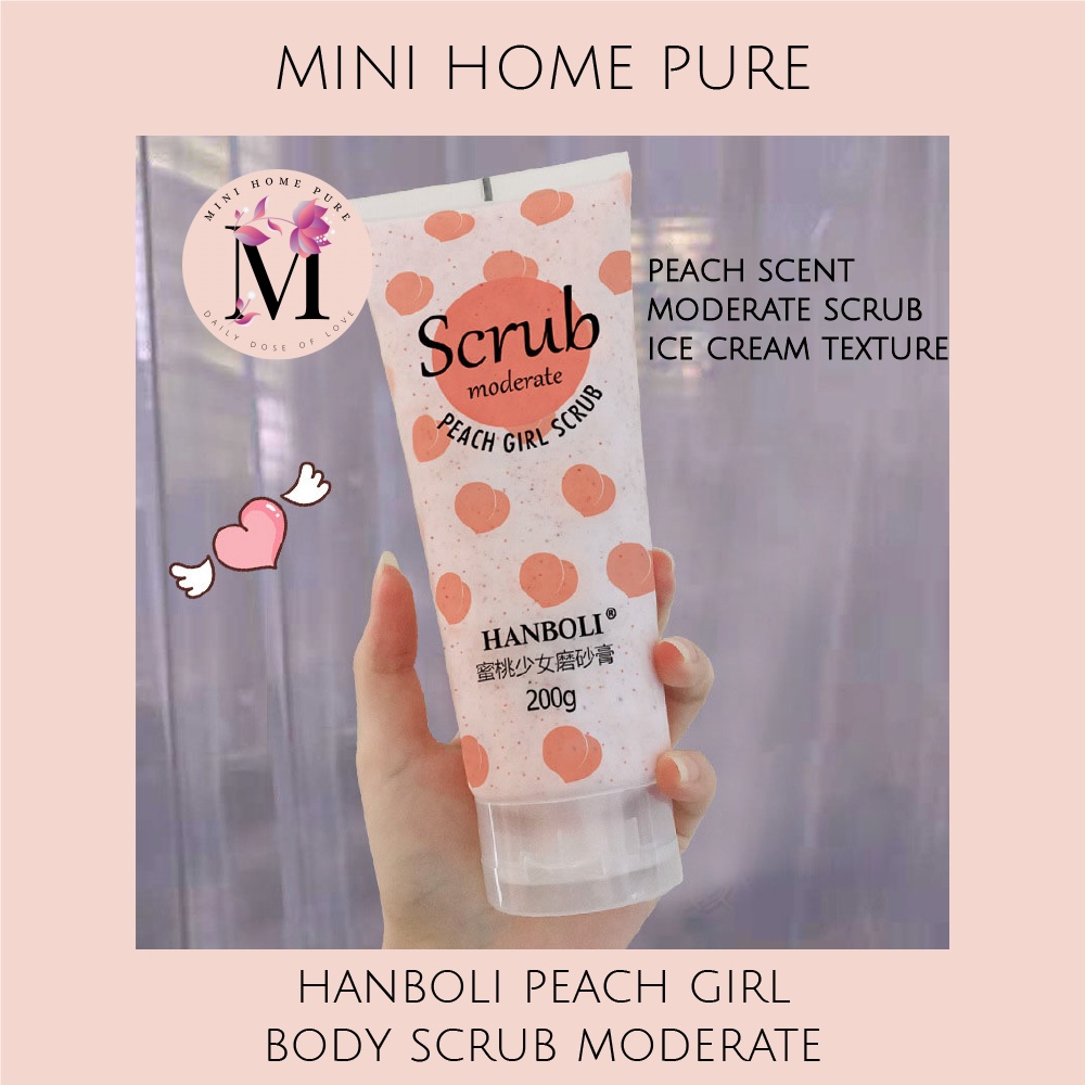 💕 100% ORIGINAL 💕 Hanboli Peach Girl Body Scrub Moderate Peach Scent ...