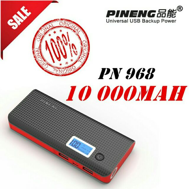 POWER BANK PINENG PN-968 10000mAh [ 100% ORIGINAL ] | Shopee Malaysia