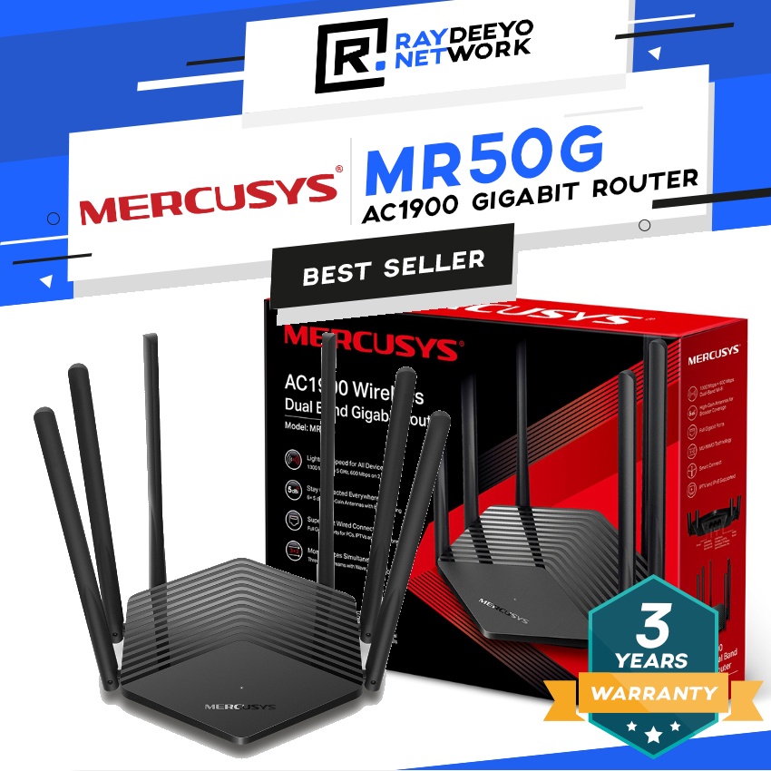 MERCUSYS MR50G / MR30G AC1900 / AC1200 Wireless Dual Band Gigabit ...