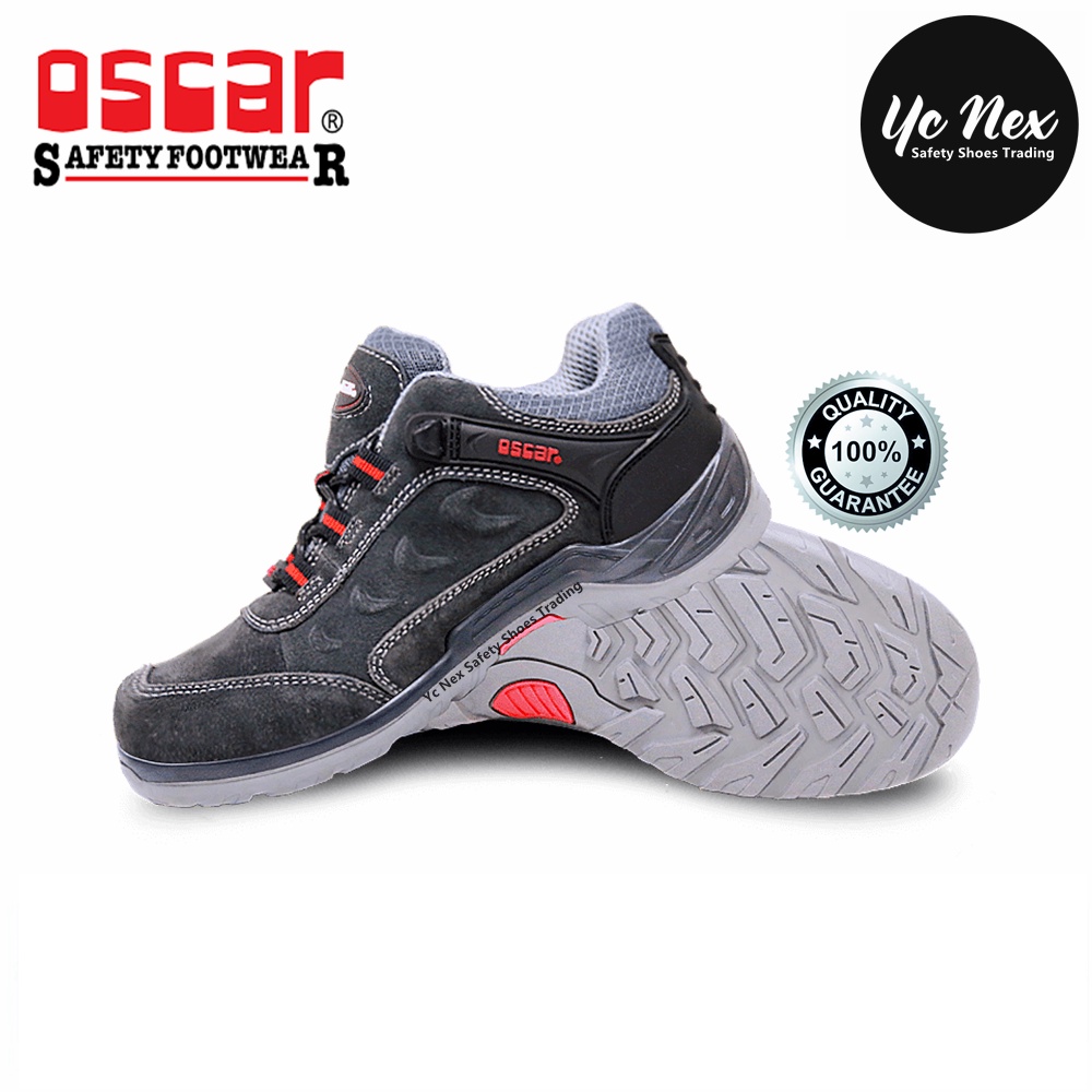 Safety Shoes Oscar Safety Shoes Explorer 173 Grey– Lace Up Low Cut ...