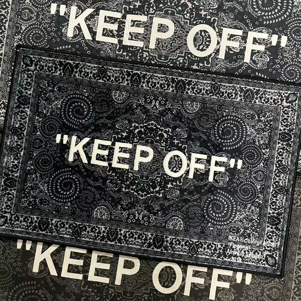 Hot Low Price Benefits! Ikea KEEP OFF Carpet Cashew Flower Floor Mat OW ...