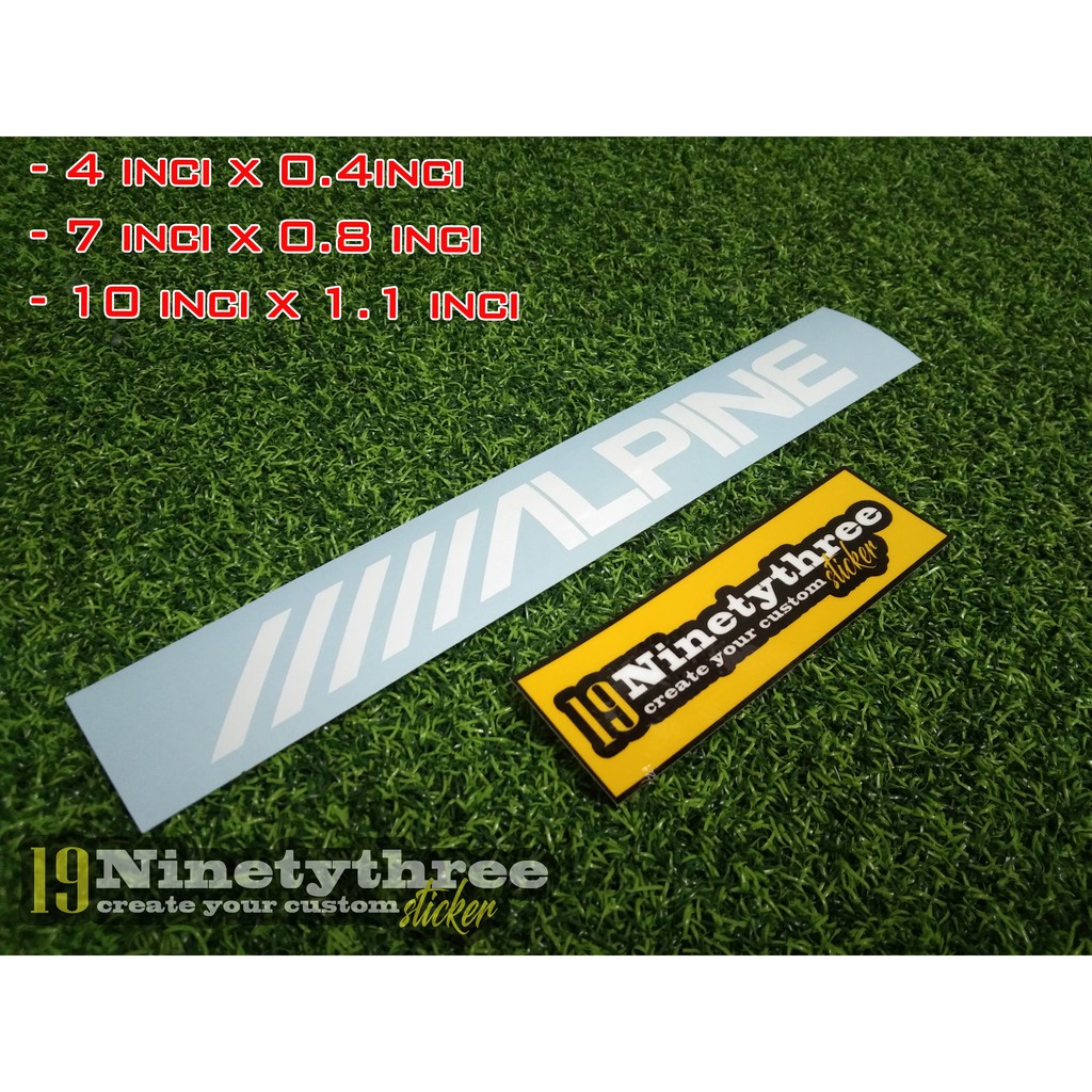 alpine sticker/CAR STICKER | Shopee Malaysia