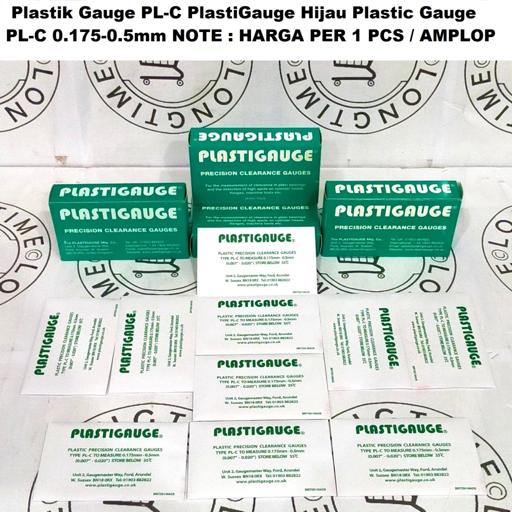 HIJAU Plastic Gauge PL-C Plasticgauge Green PL-C 0.175-0.5mm | Shopee ...