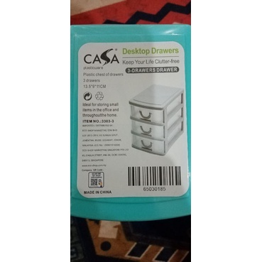 Mini Drawer Storage Box (3 tier) | Shopee Malaysia