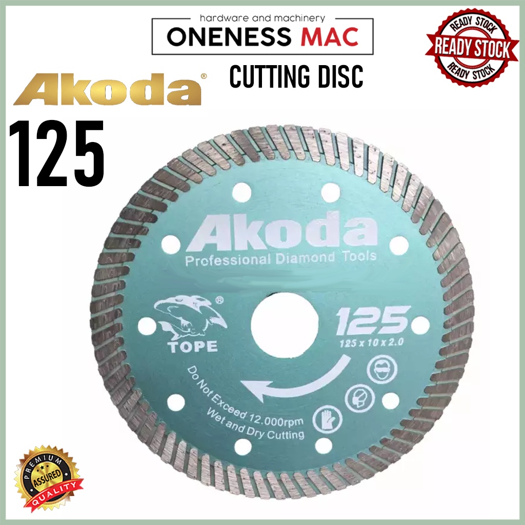 ''AKODA'' DIAMOND BLADE TURBO -GREEN-5'' -125 | Shopee Malaysia