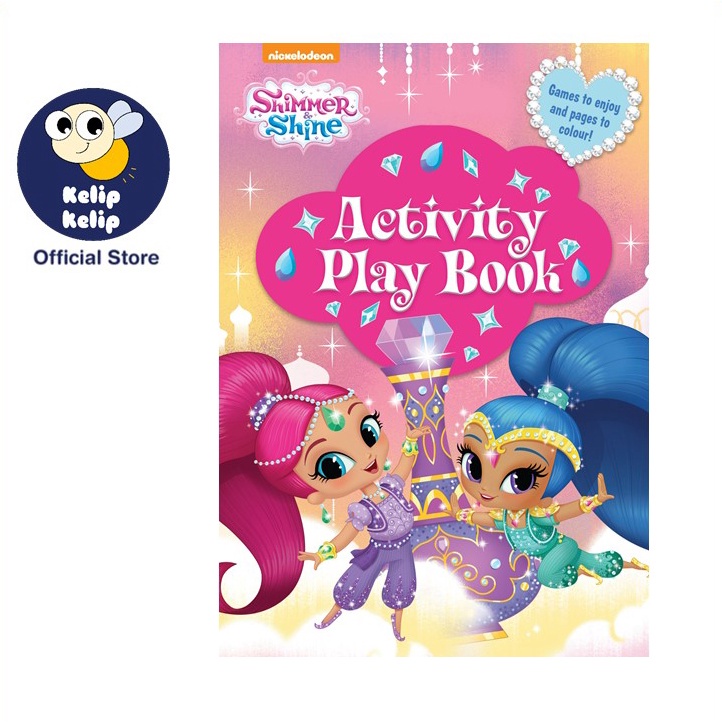 Shimmer And Shine Activity Play Book With Pages To Colour Games ...