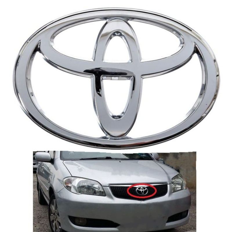 TOYOTA CAR EMBLEM LOGO SILVER (FRONT & REAR) | Shopee Malaysia