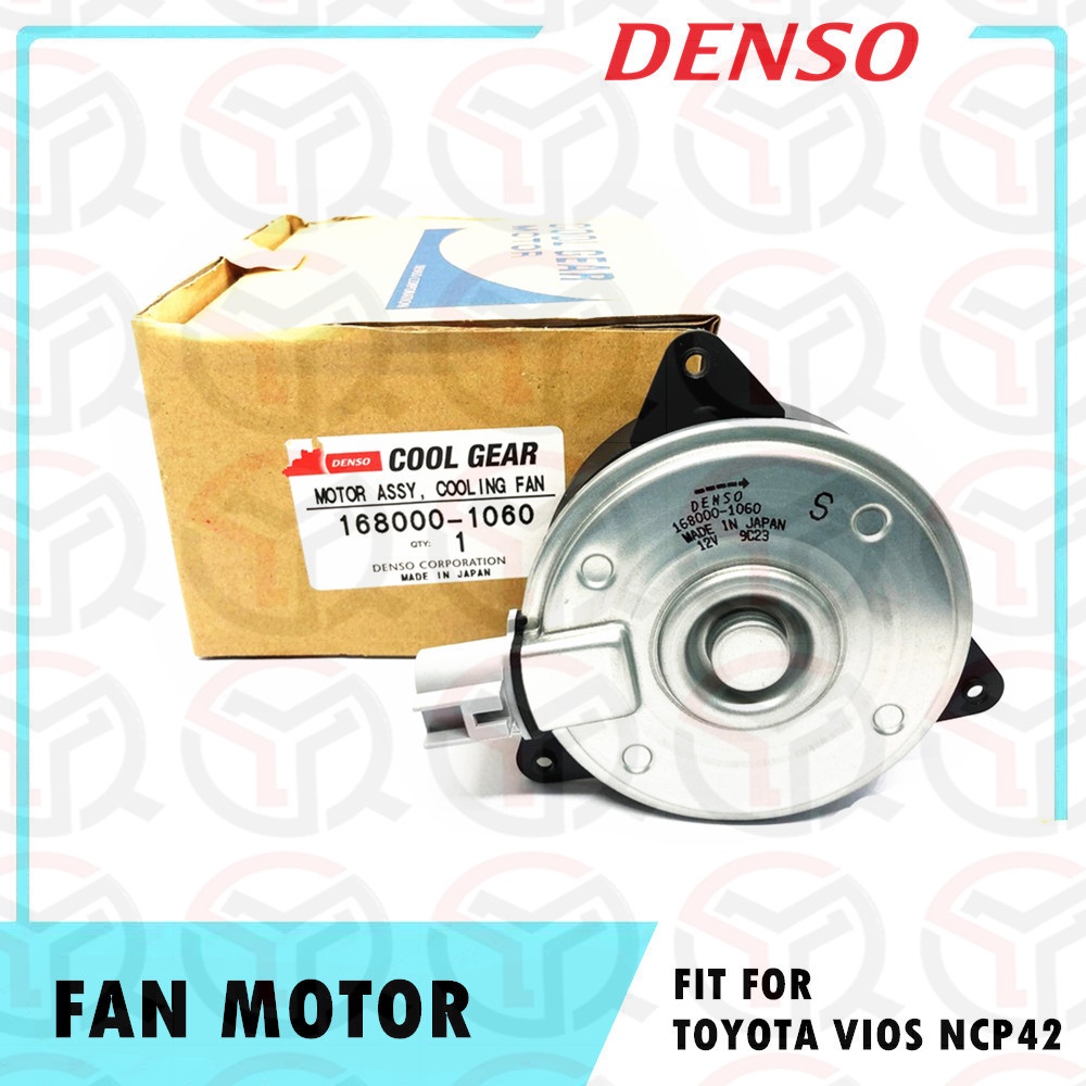 TOYOTA VIOS 1.5 NCP42 2002-2007 DENSO (ORIGINAL) FAN MOTOR (168000-1060 ...