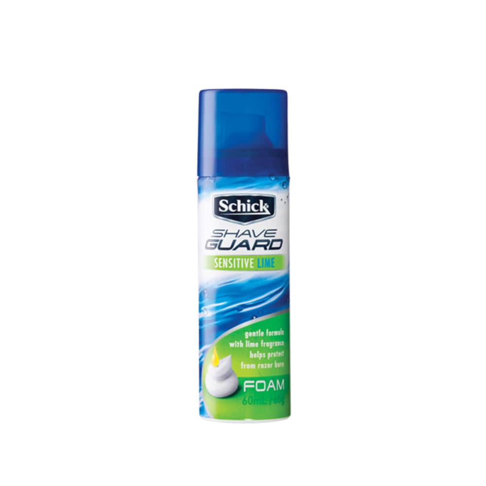Schick Shave Guard Sensitive Lime Foam (60ml) WT2 | Shopee Malaysia