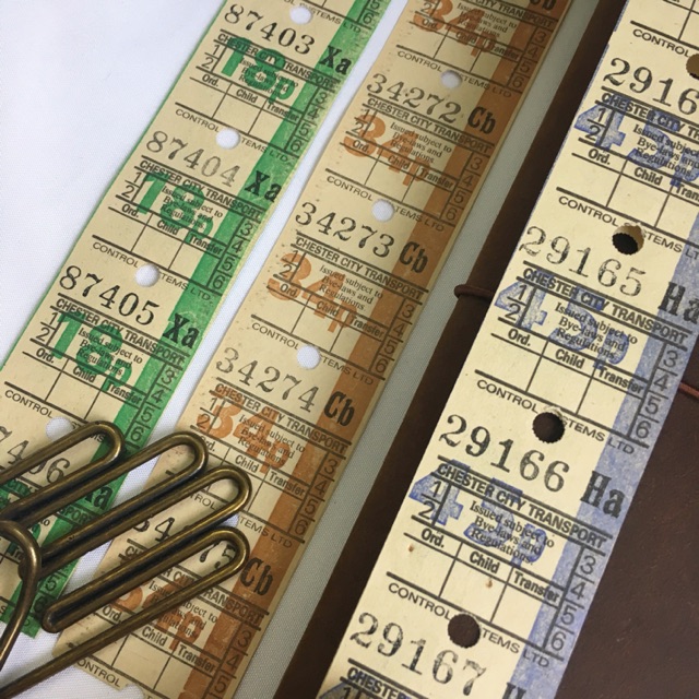 Stripes 1950s Vintage British Bus Tickets | Shopee Malaysia