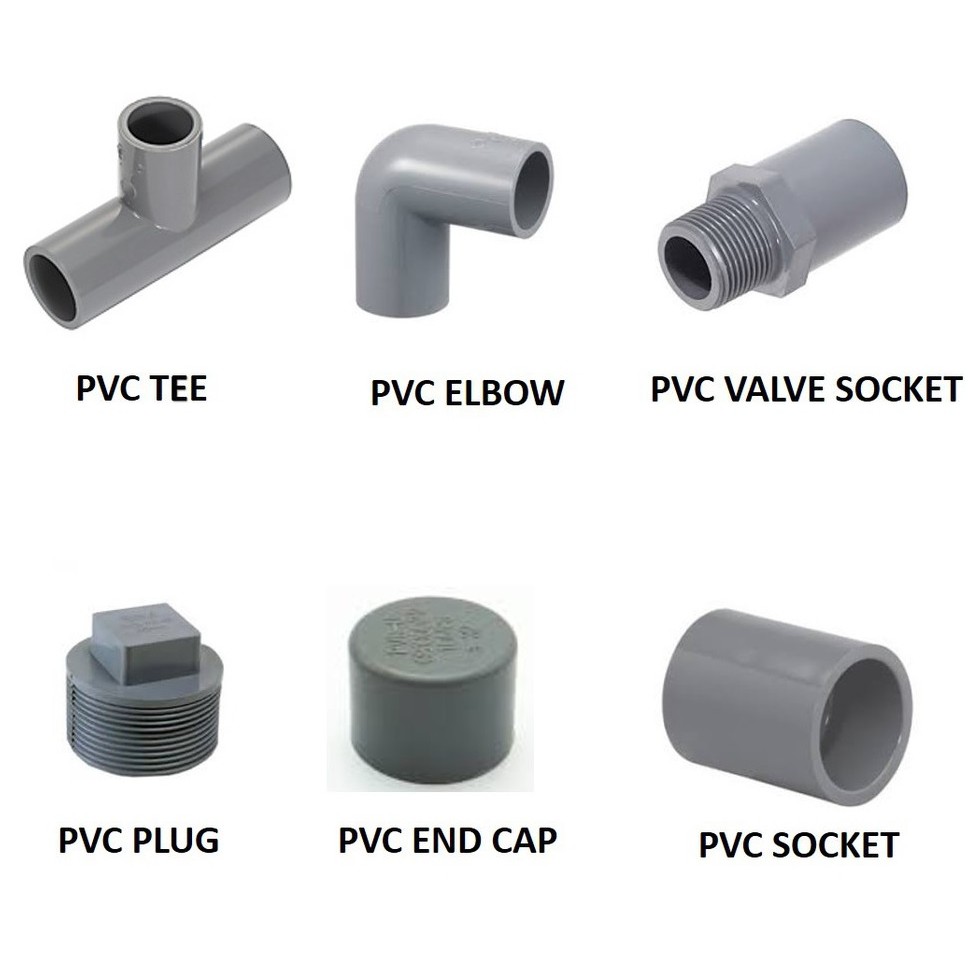 3/4'' 20mm PVC PIPE PAIP FITTING PENYAMBUNG PAIP PVC KELABU | Shopee Malaysia