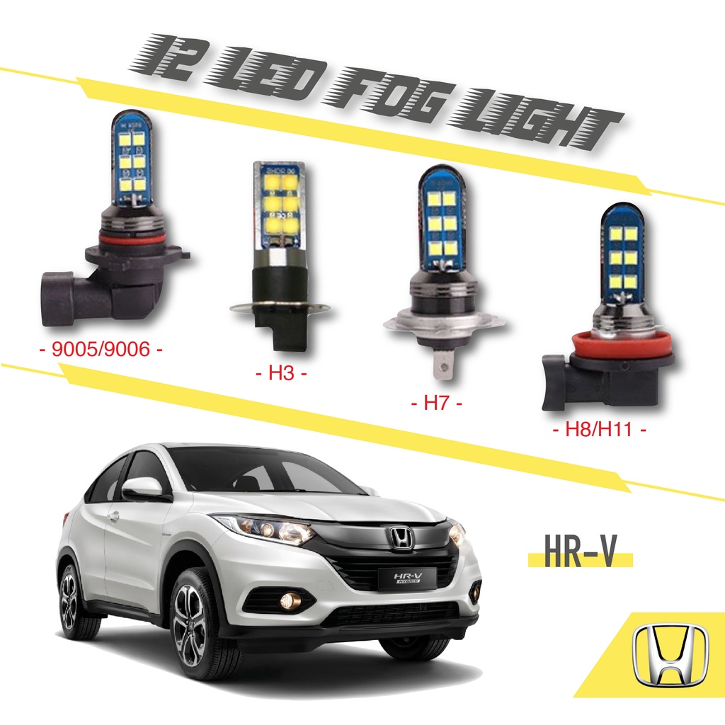 【HONDA】HRV 1PC 12LED Fog Light Bulb *Strobe Flash+Stay* H3 H8 H11 H7 ...