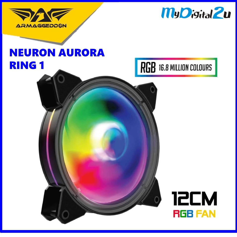 Armaggeddon Neuron Aurora/Chroma Ring II RGB 12CM Cooling Fan For ...