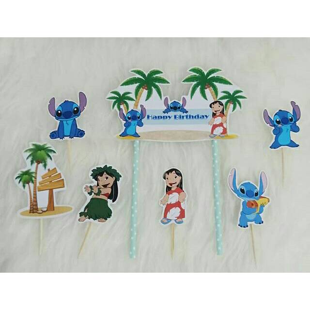 Lilo stitch topper birthday topper happy birthday topper pudding topper ...