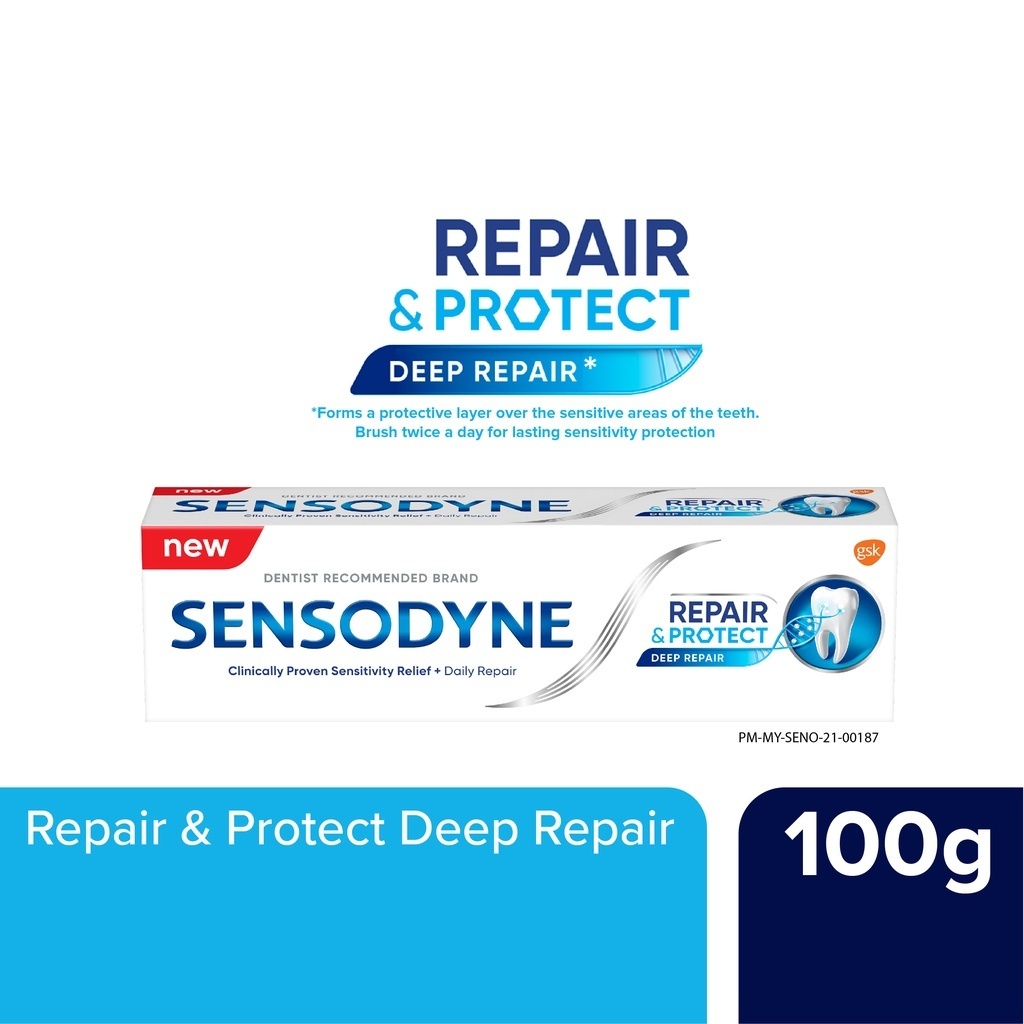 Sensodyne Sensitive Repair and Protect Toothpaste - 3 Flavors (100g ...