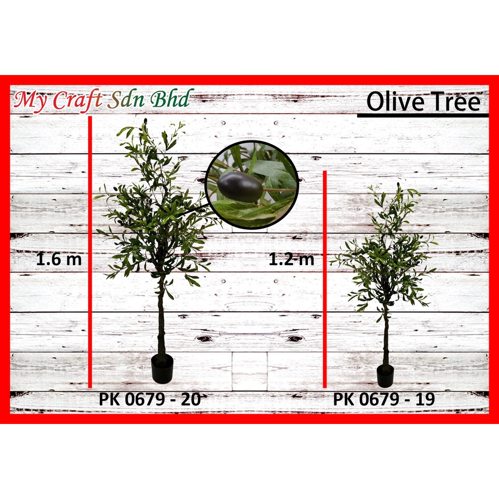 [Ready Stock] 2 Size Pokok Viral Hiasan Premium Olive Tree | Artificial ...