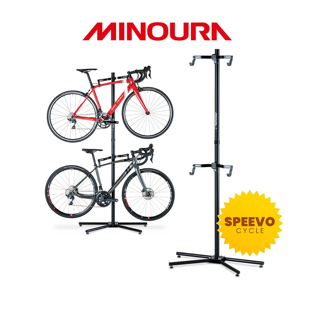 MINOURA P-500AL-7S BICYCLE DISPLAY STAND FOR 2 BIKES (UP TO 4 BIKES ...