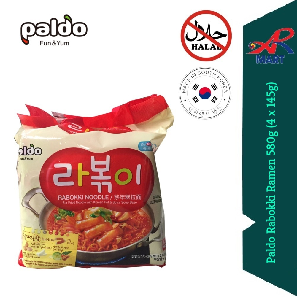 EXP: 12/2024 Paldo Rabokki Ramen 580g (4 x 145g) | Shopee Malaysia