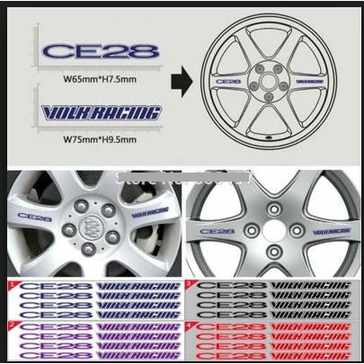 VOLK RACING CE28 WHEEL STICKER | Shopee Malaysia