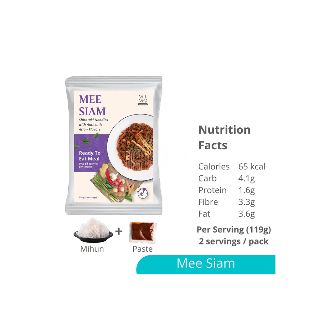 Mimo Konjac Shirataki Noodles Curry Laksa/Mee Siam/Nasi Arab/Pad Thai ...