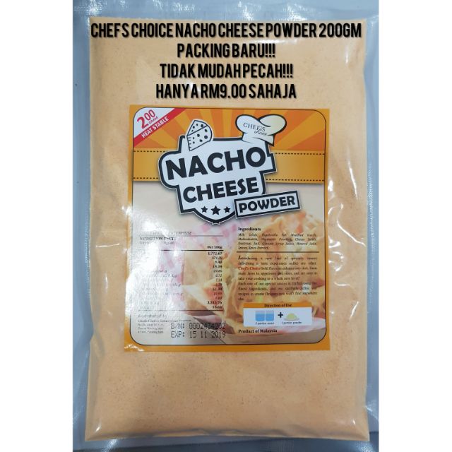 Chefs Choice Nacho Cheese Powder 200gm (Original Kerry Cheese Powder ...