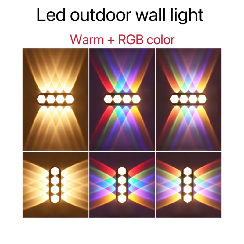LED Outdoor Wall Light Weather Proof Pillar Lamp Garden Porch Light ...