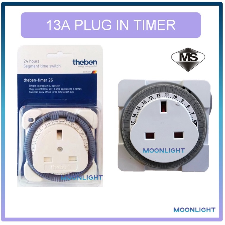 [Sirim] Theben 13A Plug In Timer 24 Hours Analog Time Switch | Shopee ...