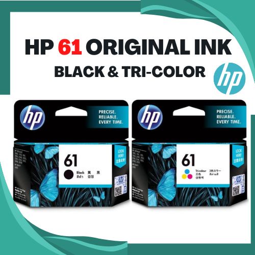 Hp 61 Black/Tri-Color Ink Cartridge🔥🔥🔥 | Shopee Malaysia