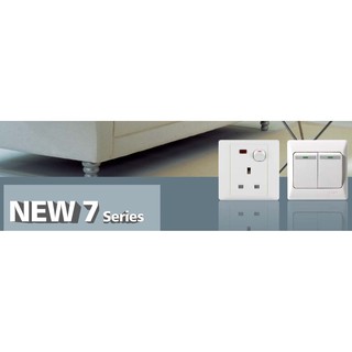CHINT NEW7G Series Switch White socket new7 switches | Shopee Malaysia
