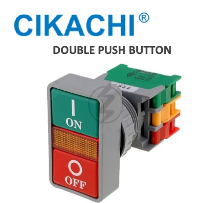 CIKACHI 22mm/ 30mm Double Push Button (CKC) / LED DOUBLE PUSH BUTTON ...