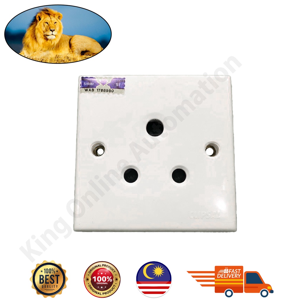 CLIPSAL SOCKET OUTLET 15A/250V NO BUTTON | Shopee Malaysia