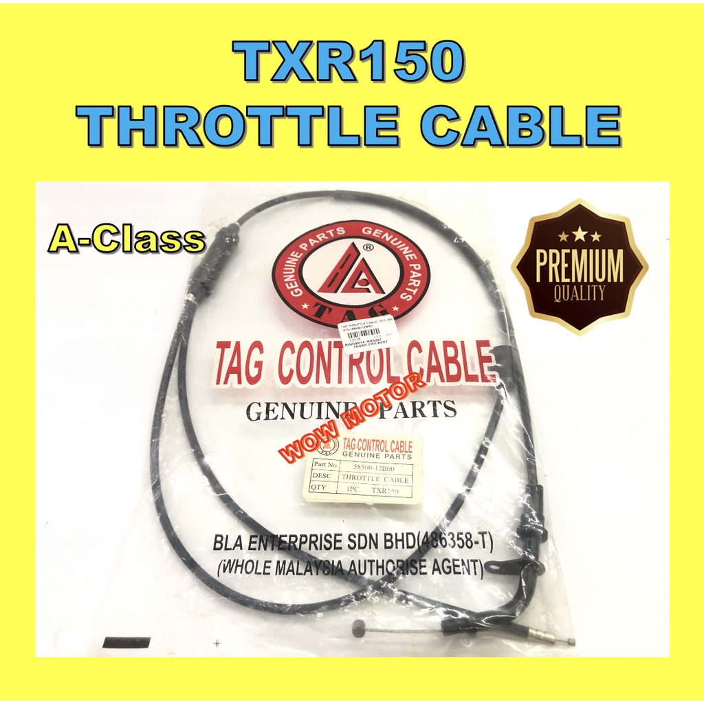 TXR 150 CABLE THROTTLE TXR THROTTLE CABLE 58500-12B00 TXR150 KABEL ...
