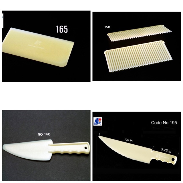 Plastic Cake Knife / Jelly Cutter Pisau Agar-Agar Dough Scraper Cutter ...