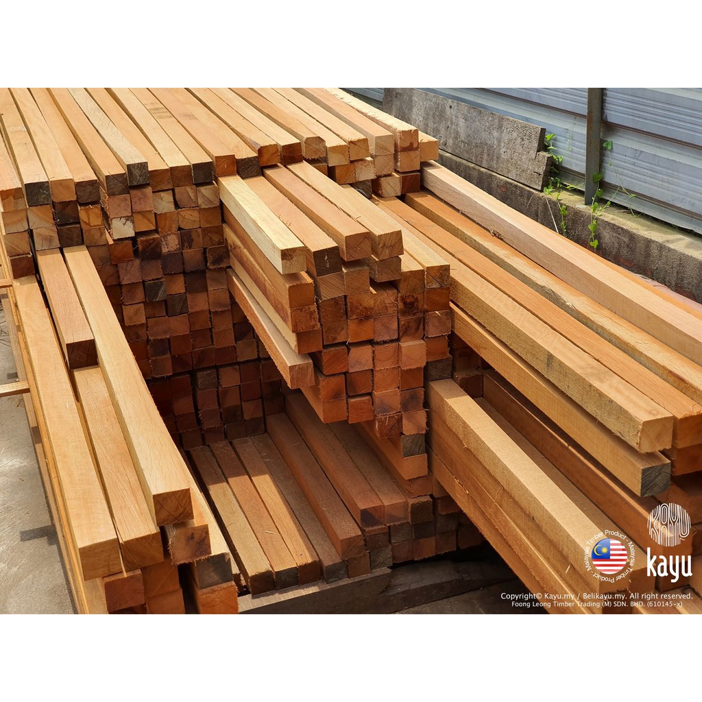 Kayu Balau Solid Wood 3" x 3" (6 ft) | Shopee Malaysia
