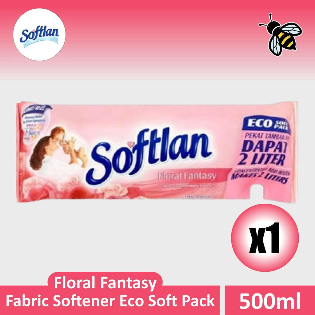 Softlan Anti Wrinkles Fabric Softener Eco Pack Floral Fantasy 500ml ...