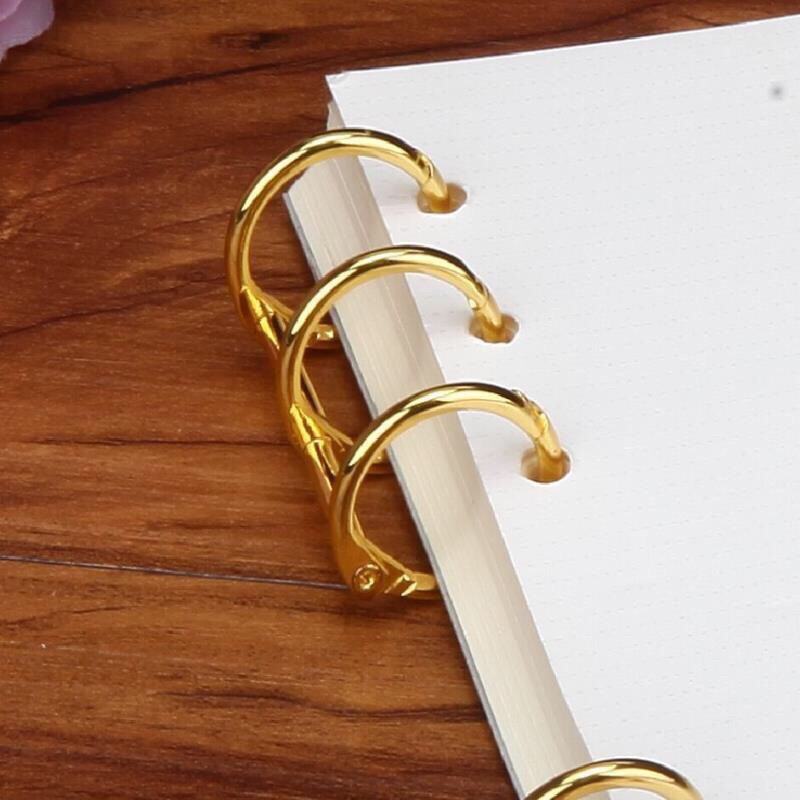 🇲🇾1pc Metal Loose-leaf 3 holes Ring (GOLD) 【LOCAL READY STOCK ...