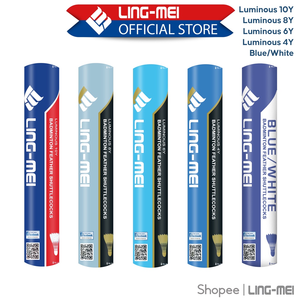 Ling-Mei Shuttlecock Badminton 10Y/ /8Y/ 6Y / 4Y Feather Shuttlecock ...