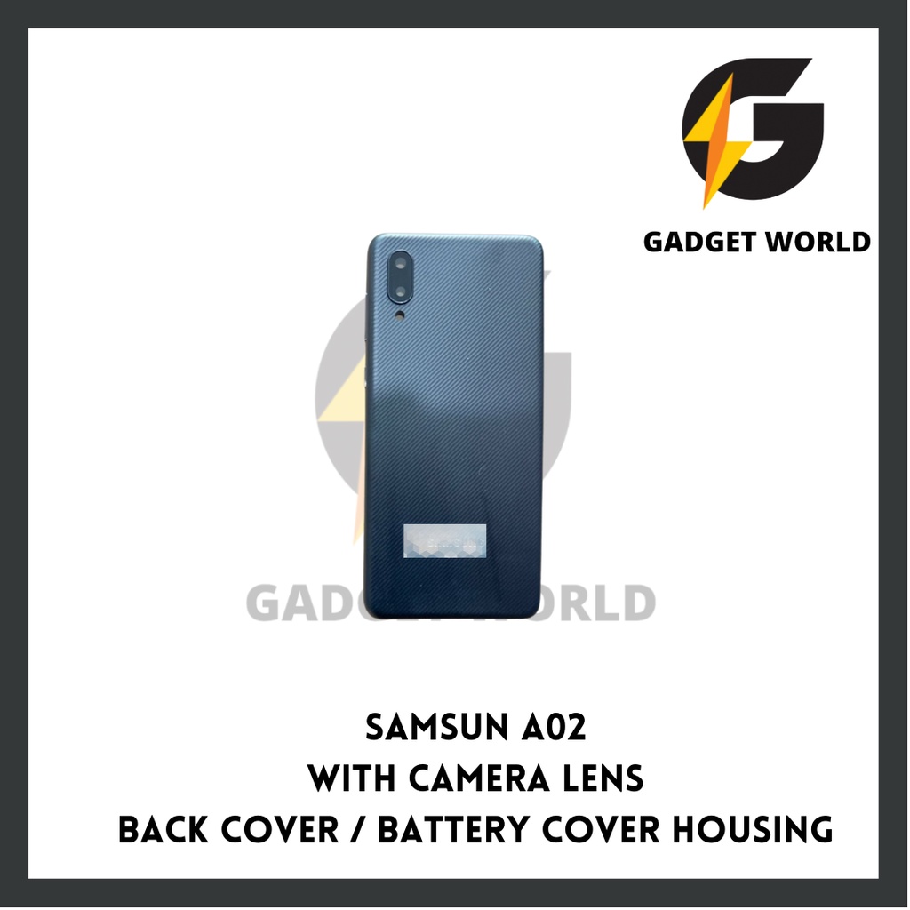 GADGET WORLD [ READY STOCK ] SAMSUN A02 BATTERY COVER, BACK GLASS ...