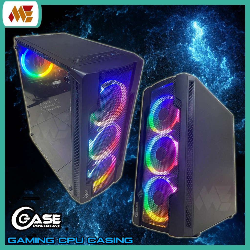 ATX CASING/Gaming PC CPU Casing Included 4 RGB fan | Shopee Malaysia