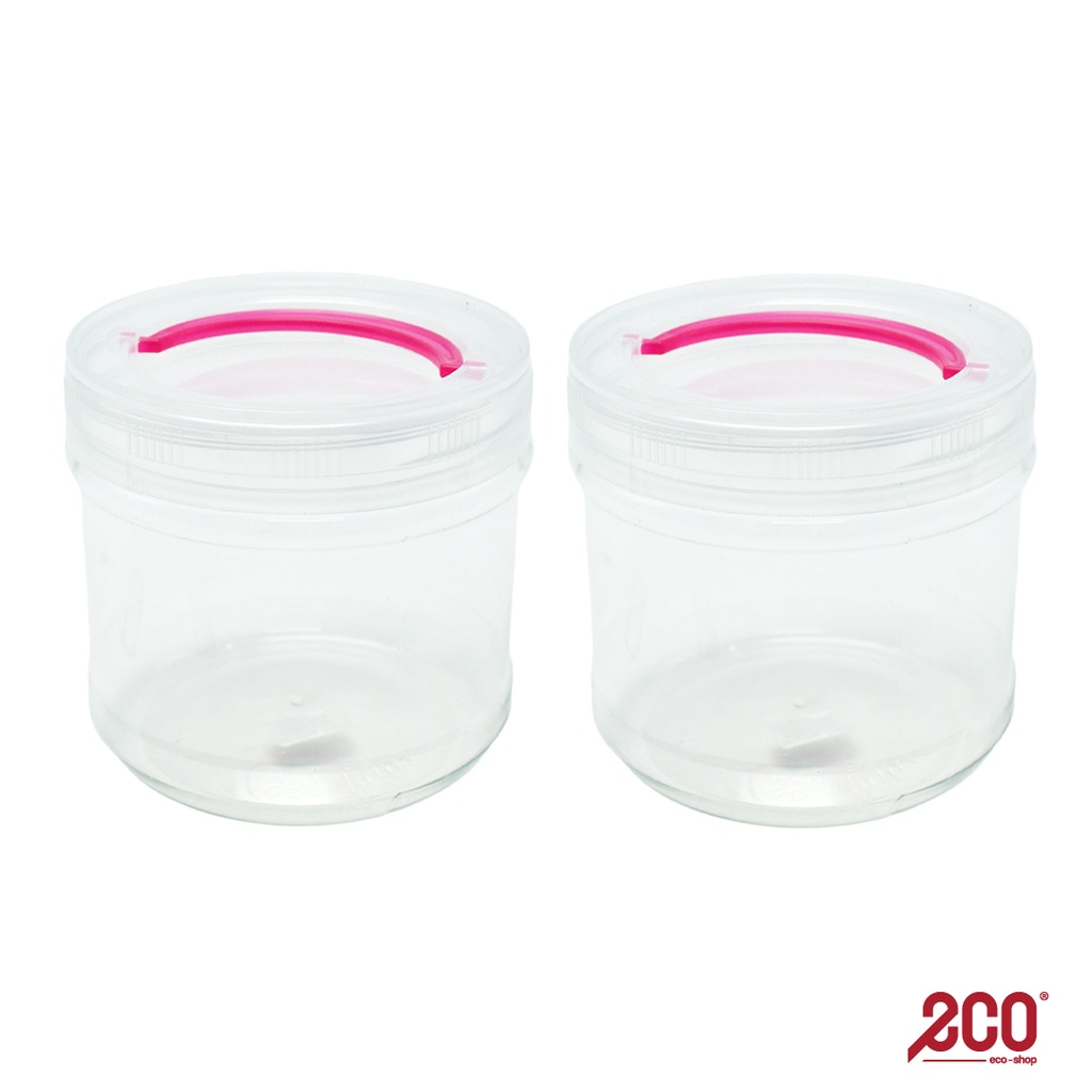 Eco Shop 2-In-1 Round Container With Handle (Transparent Lid) (12cm x ...