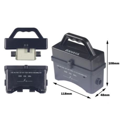 Bahaya 60A~100A TNB Cut Out Unit c/w Blade Type Fuse | Shopee Malaysia