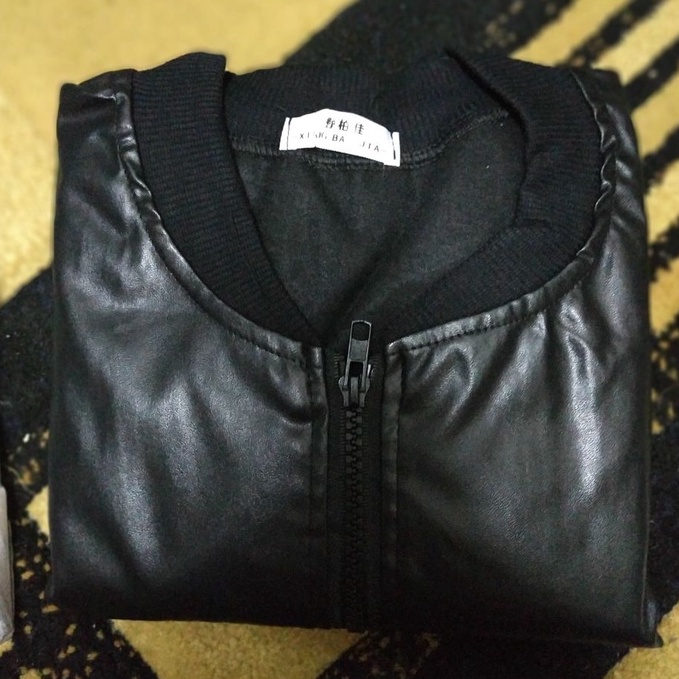 jacket hitam preloved (saiz m) | Shopee Malaysia