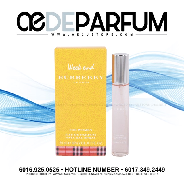 PERFUME 20ML | WEEKEND FOR WOMEN (EDP) | Shopee Malaysia