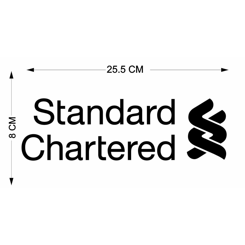 Standard Chartered Sponsor Sticker - Iron On Sticker | Shopee Malaysia