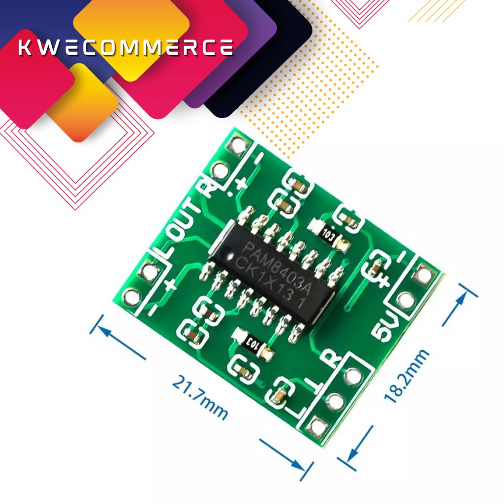 Arduino PAM8403 5V 2 Channel Stereo Audio Amplifier | Shopee Malaysia