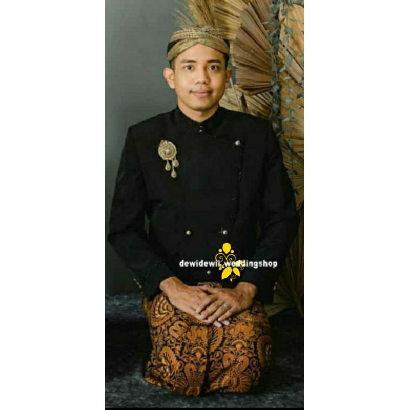 HITAM Beskap Solo - Black (Plain & Embroidered) | Shopee Malaysia